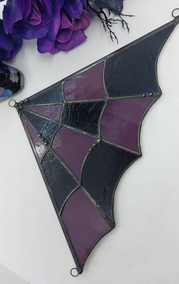 Spider Web Window Corner – Fulcrum Stained Glass